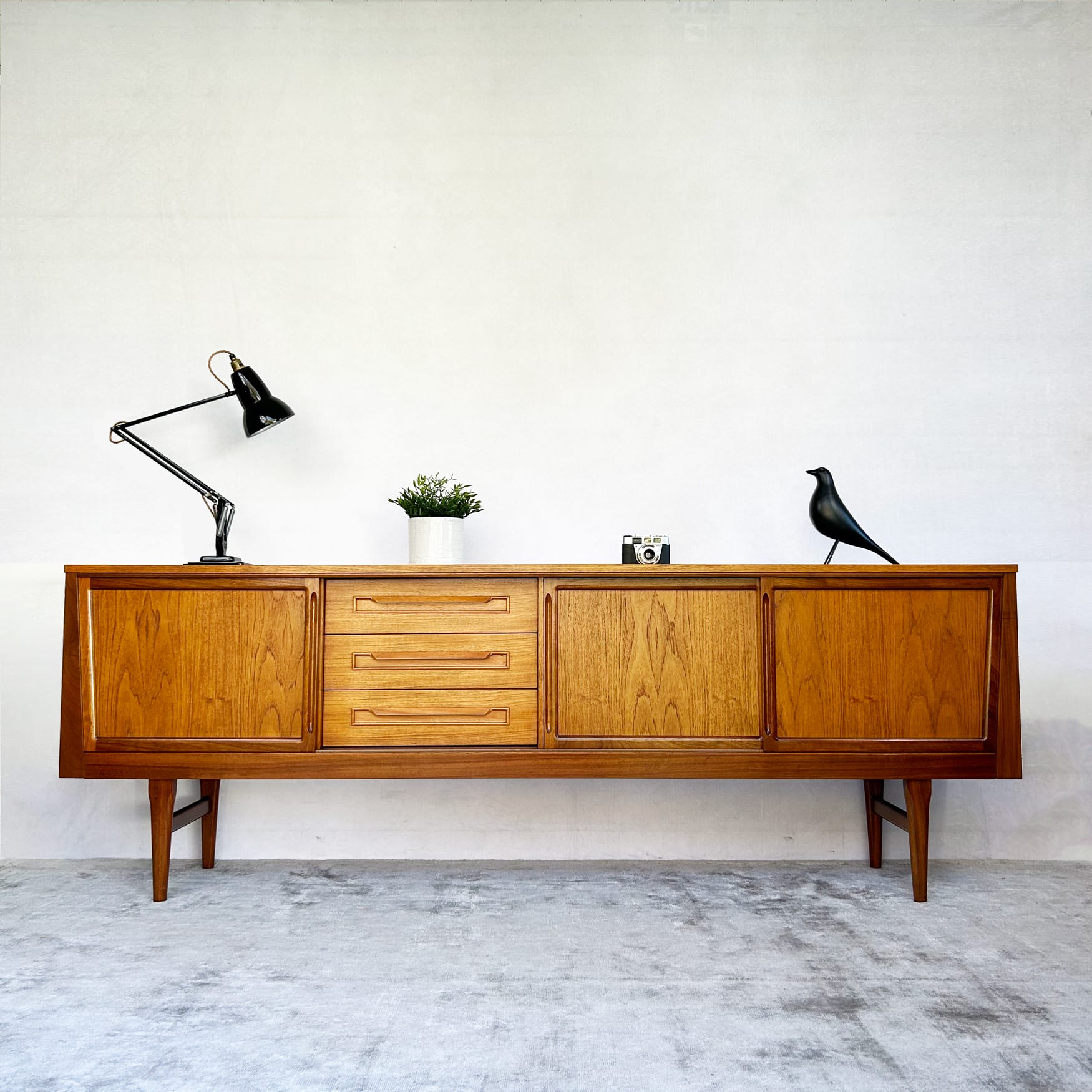 Mid Century Teak Sideboard by Elliotts Of Newbury